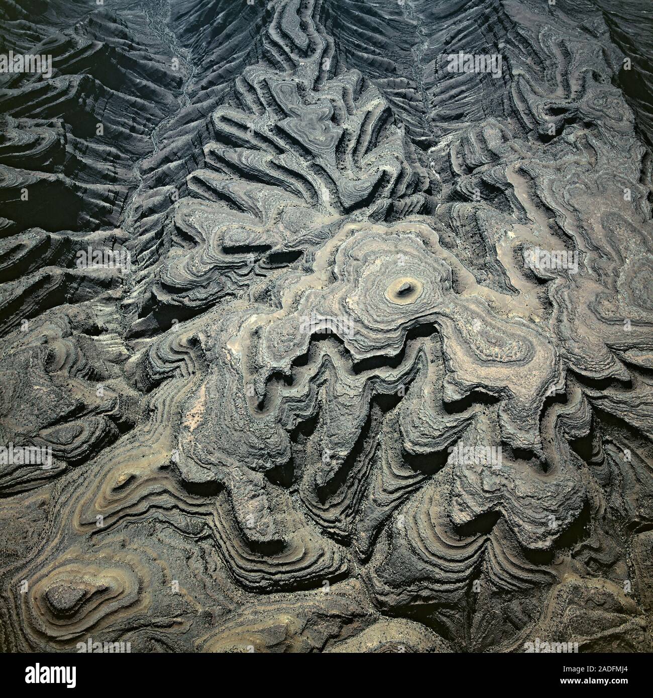 Huns mountains, Namibia. Aerial photograph of the Huns mountains in ...