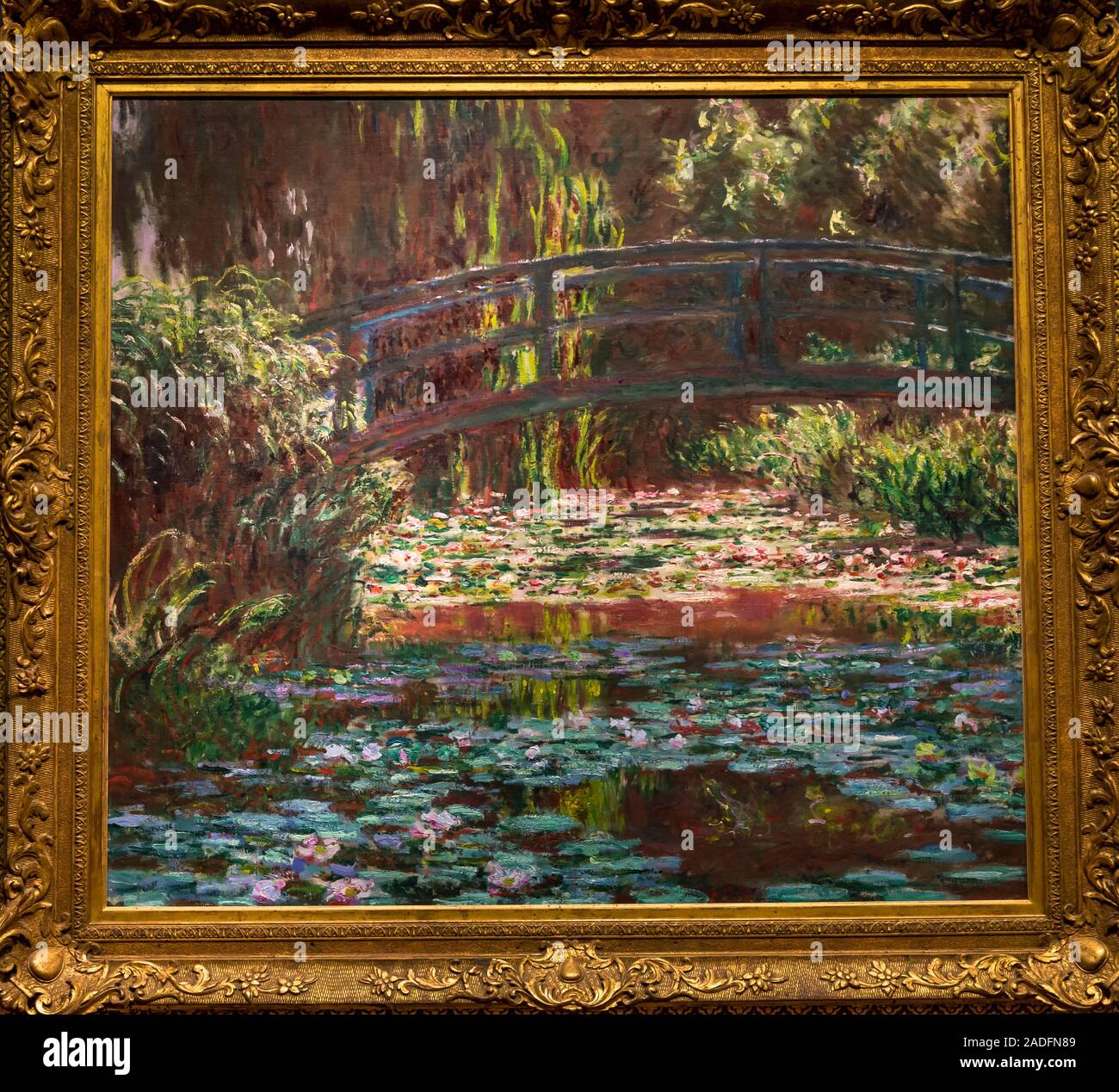 Claude Monet painting Water Lily Pond, 1900, The Art Institute of ...