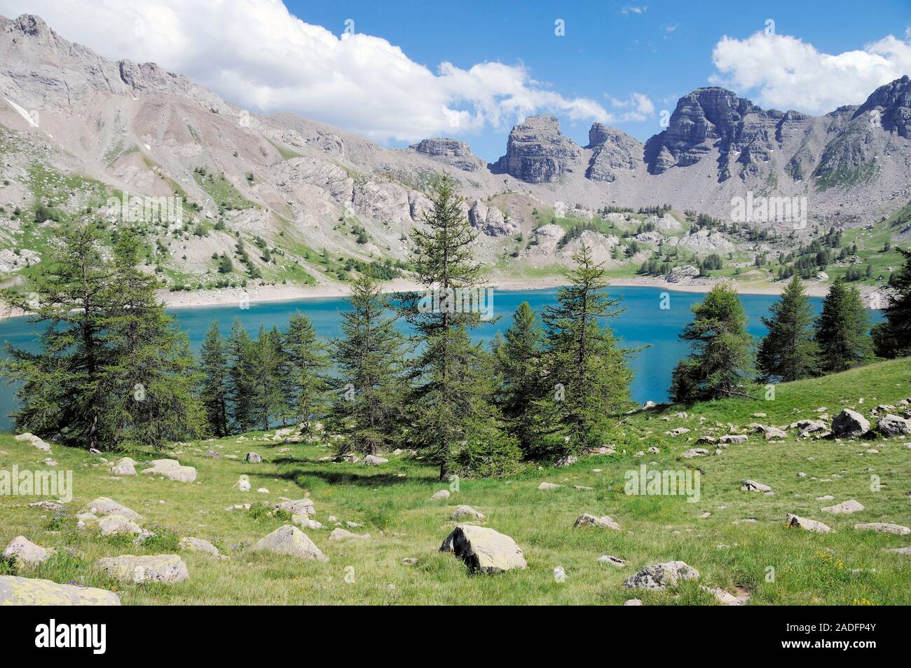 Lake Allos. This lake, at 2229 metres above sea level, is the largest ...