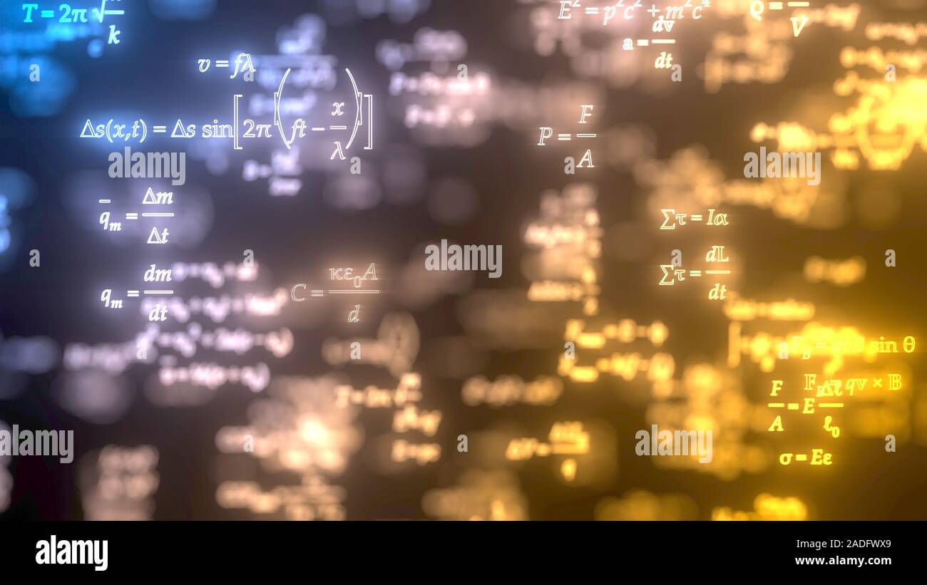 Different formulas glowing in hi-res stock photography and images - Alamy