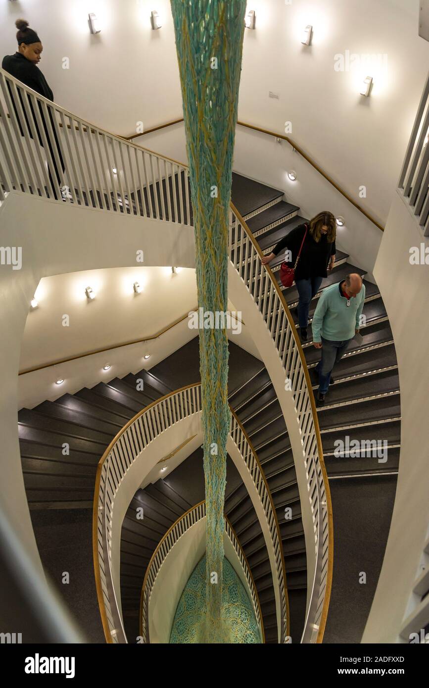 Striking staircase and installation art in the Museum Of Contemporary ...