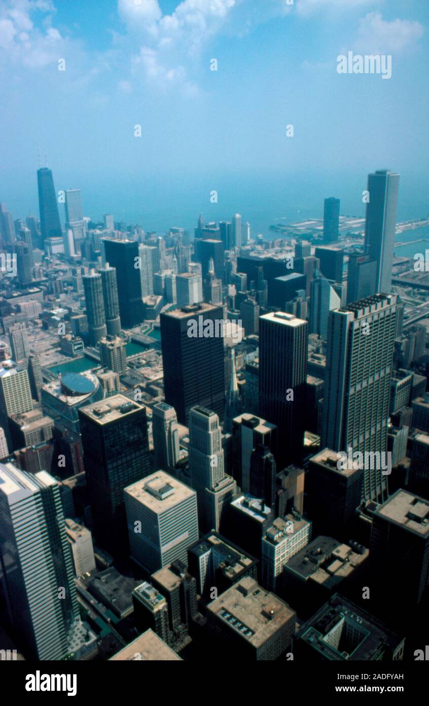 The City of Chicago seen from the Sears Tower Stock Photo - Alamy