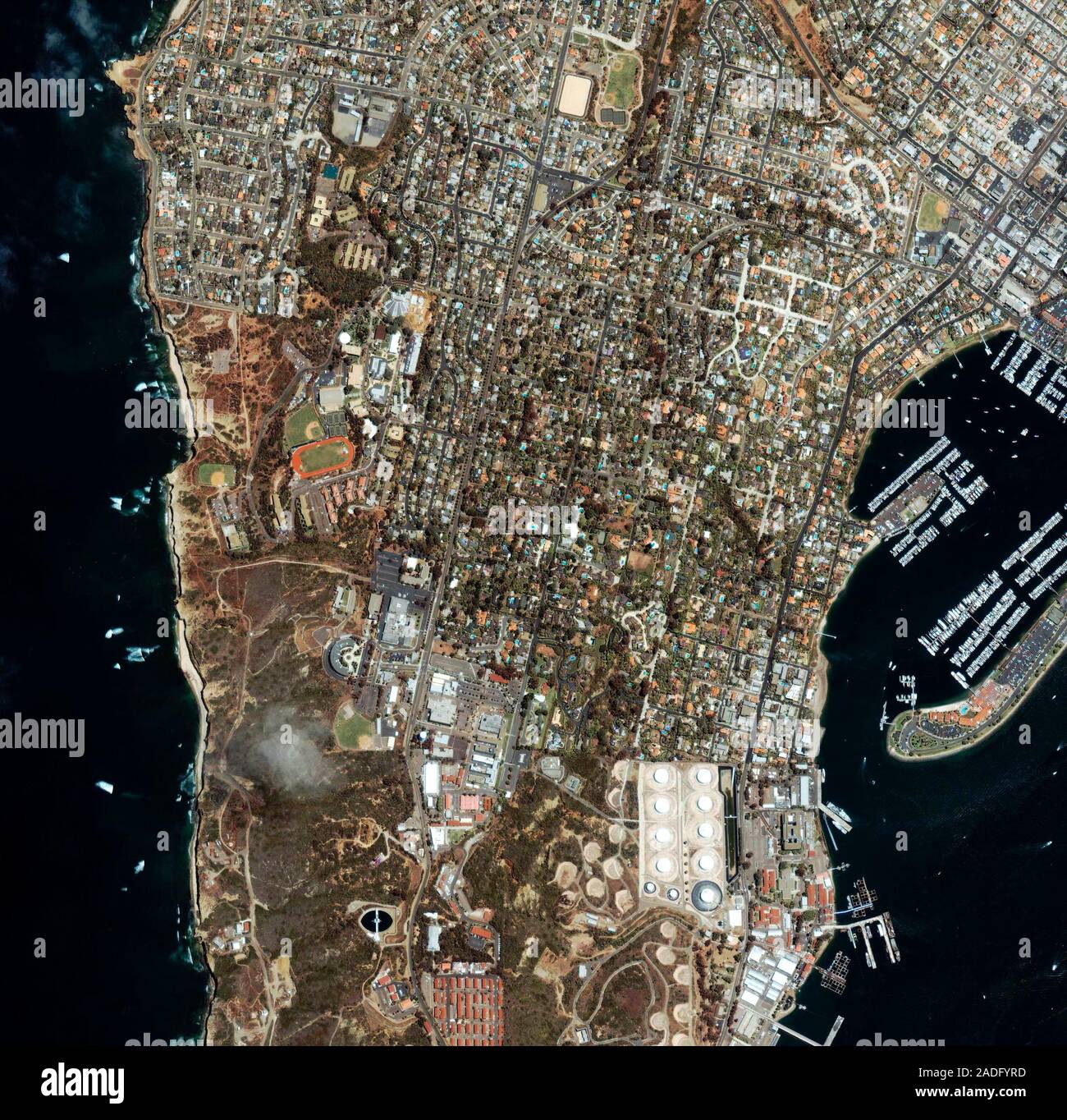 Point Loma. Satellite image of the northern part of Point Loma, an area ...