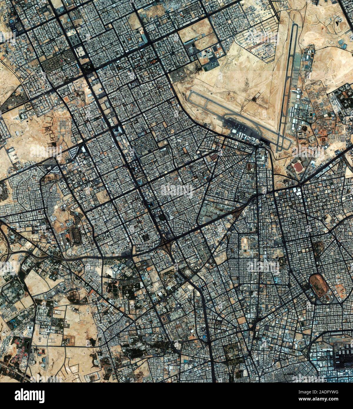 Riyadh, Saudi Arabia, Ikonos satellite image. Riyadh is the capital ...
