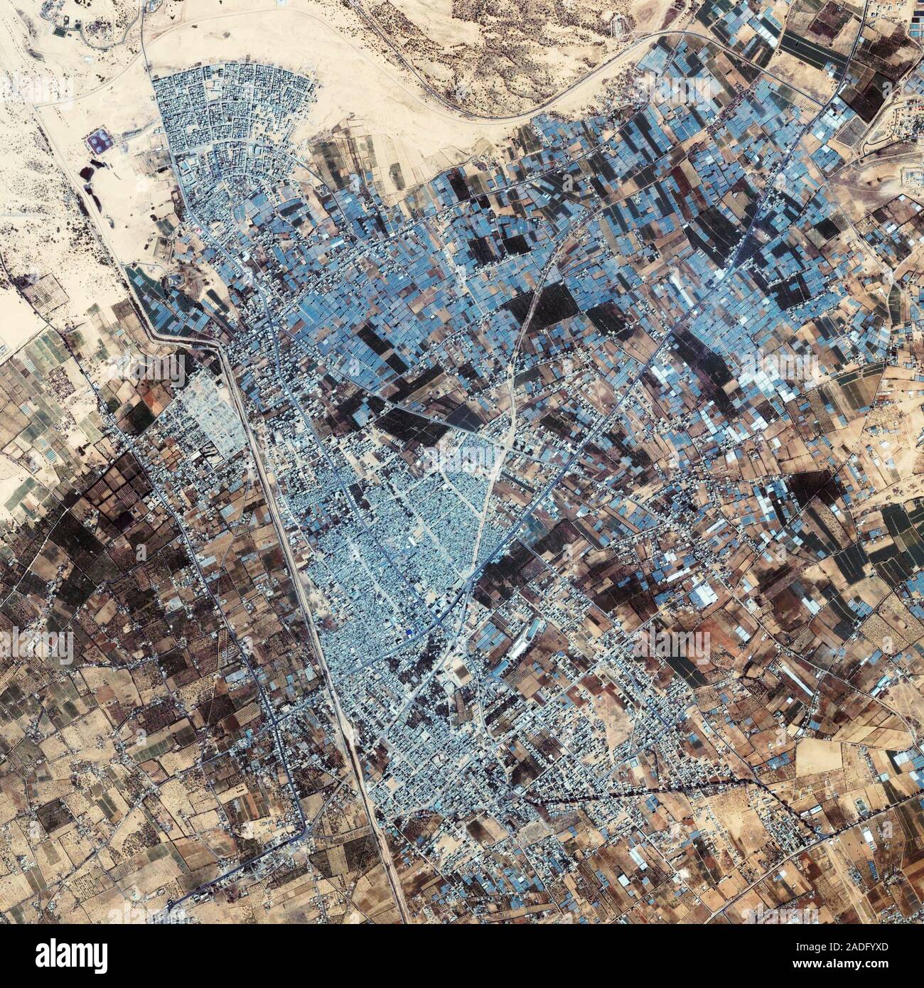 Rafah, Occupied Territories, Gaza Strip, Palestine, Israel, Ikonos ...