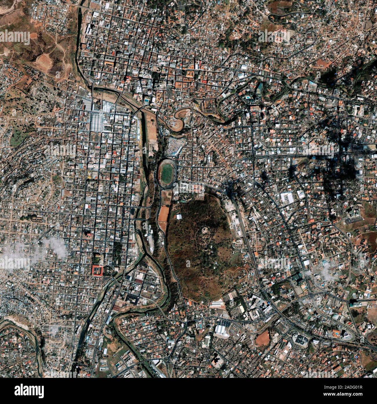 Tegucigalpa, Honduras, satellite image. Tegucigalpa, located in south ...