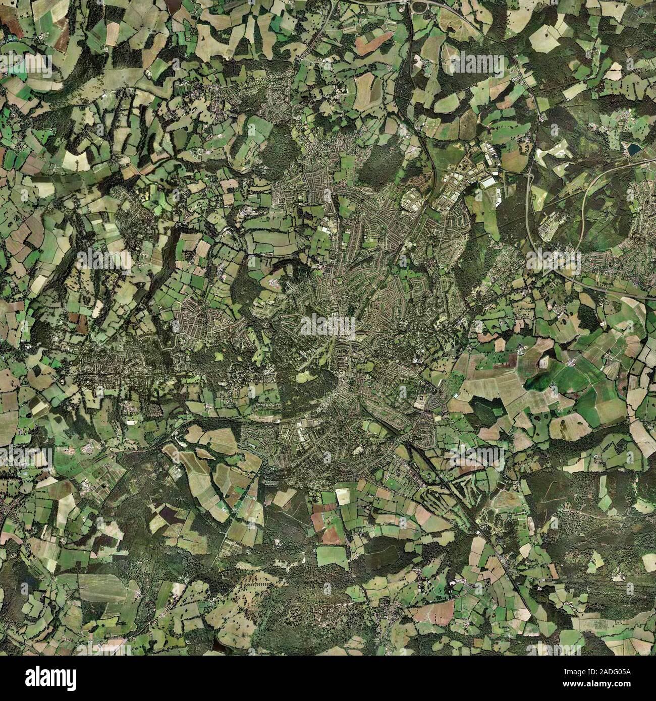 Tunbridge Wells, UK, aerial photograph. Properly called Royal Tunbridge ...