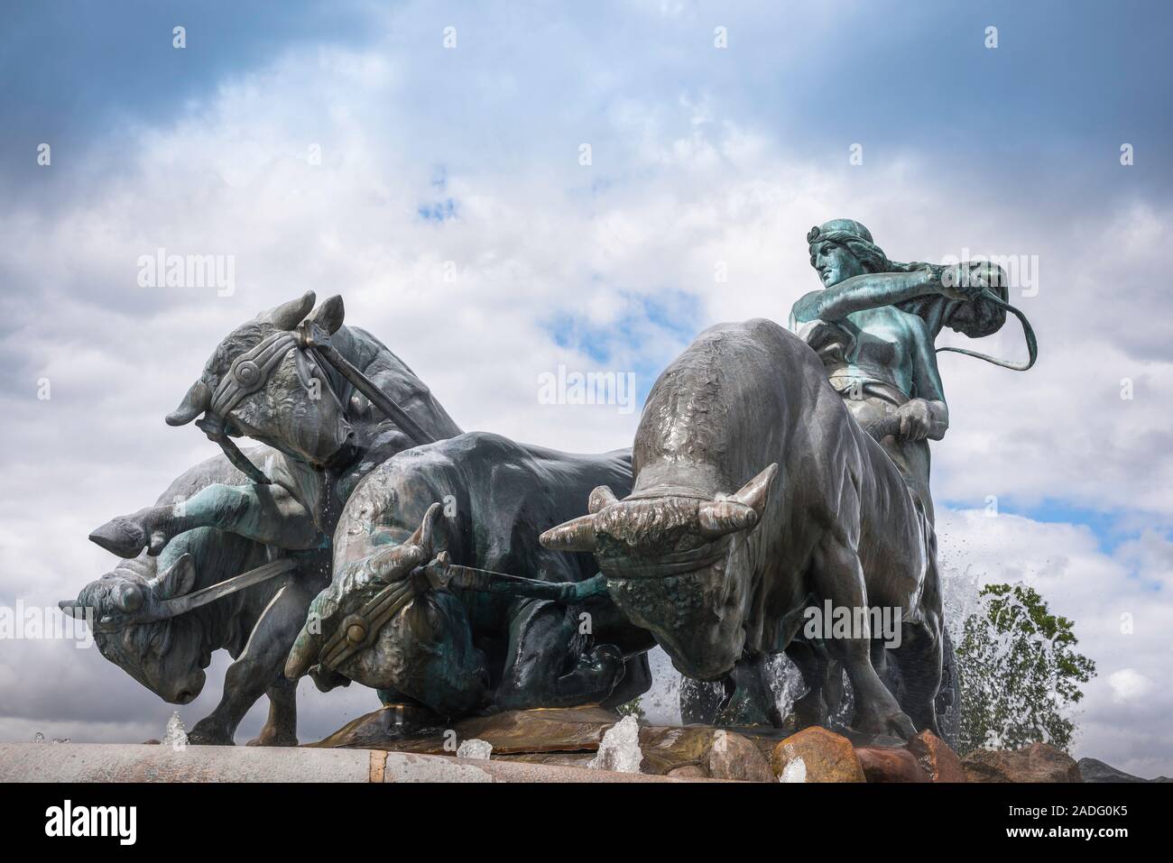 Gefion Fountain Copenhagen, view of Gefionspringvandet, a fountain ...