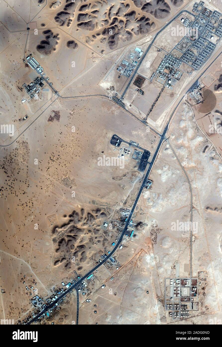 Al Sulayyil missile base, Saudi Arabia, Ikonos satellite image. Located ...