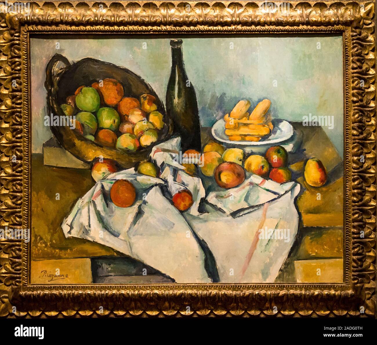 Paul Cezanne Still Life With Basket Of Apples