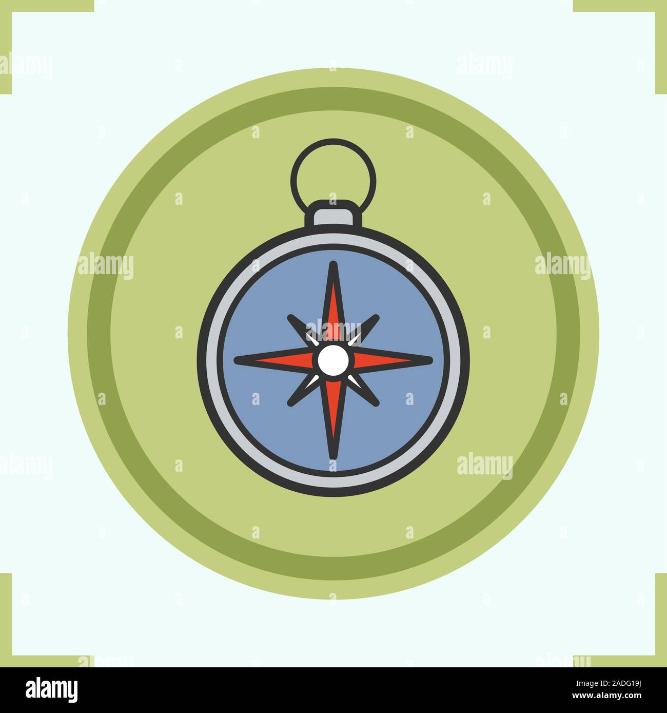 Orienteering point Stock Vector Images - Alamy