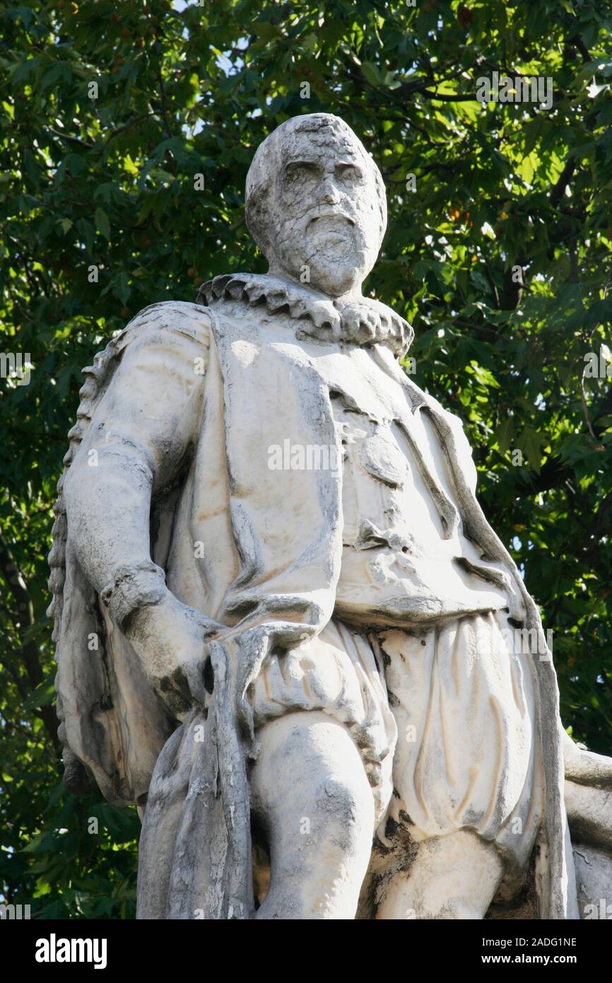 Stone statue damaged by acid rain Stock Photo - Alamy
