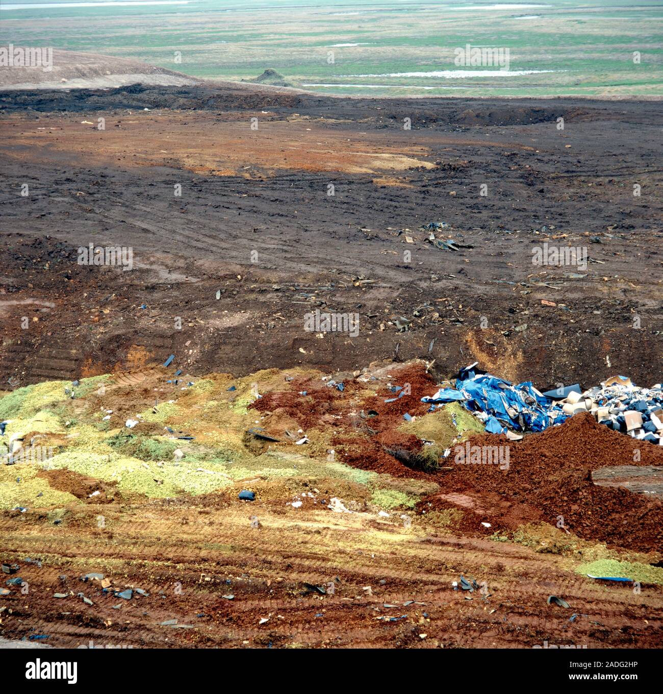 Hazardous waste landfill site. Disposal site for hazardous waste from ...