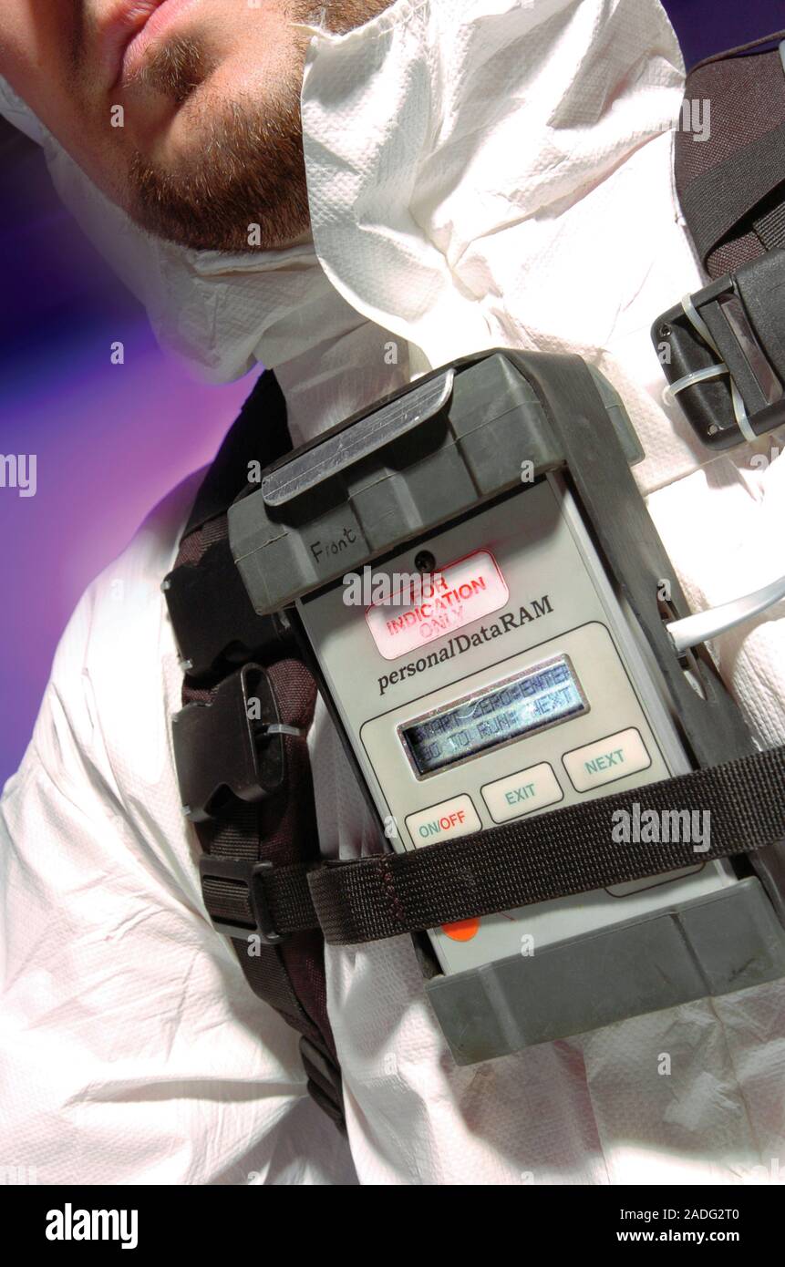 Personal pollution monitor. This portable device is used by pollution ...