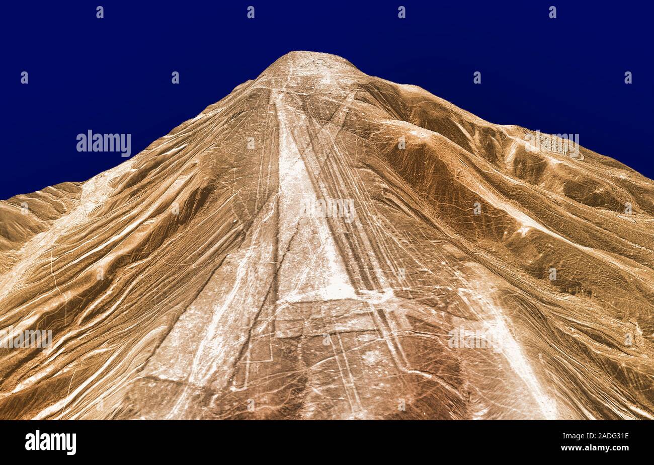 Nasca lines. Three-dimensional computer represent- ation of some of the ...