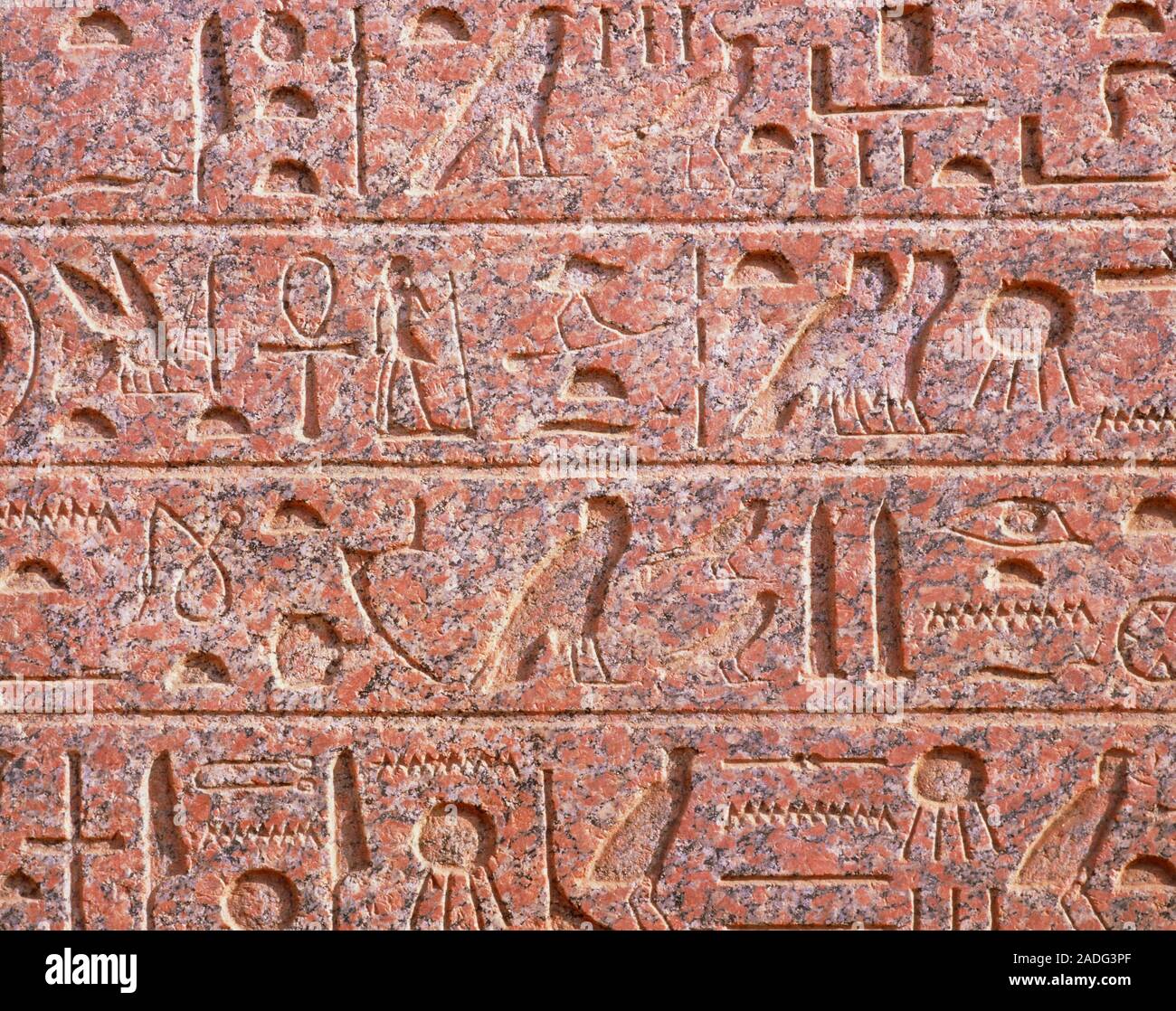 Ancient Egyptian hieroglyphic writing. Hieroglyphs (sacred carving ...