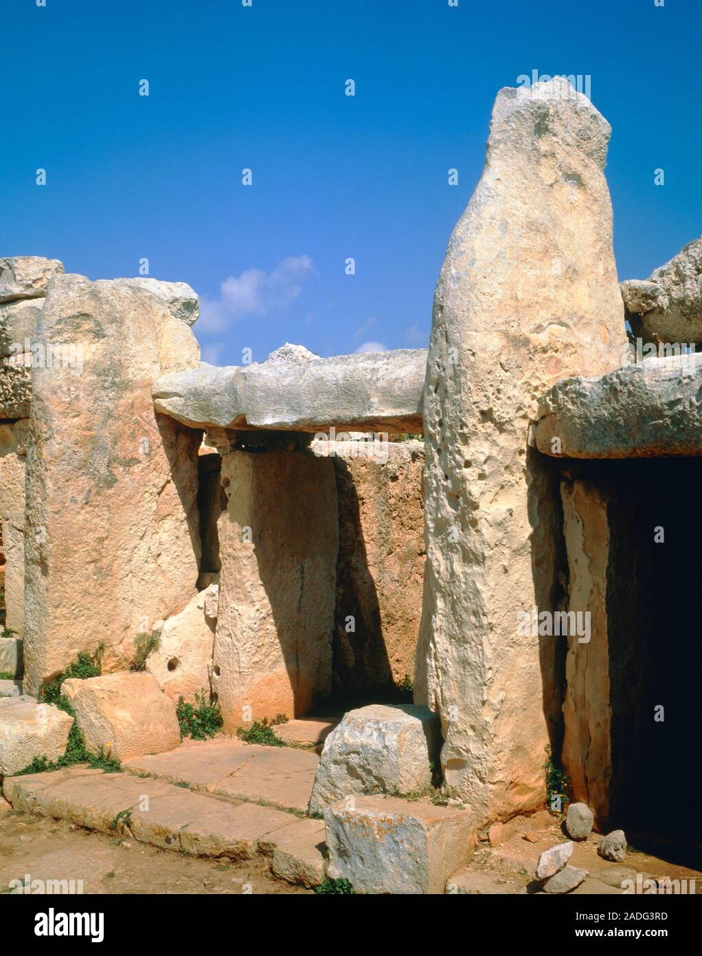 Neolithic temple. Mnajdra neolithic (late Stone Age) temple in southern ...