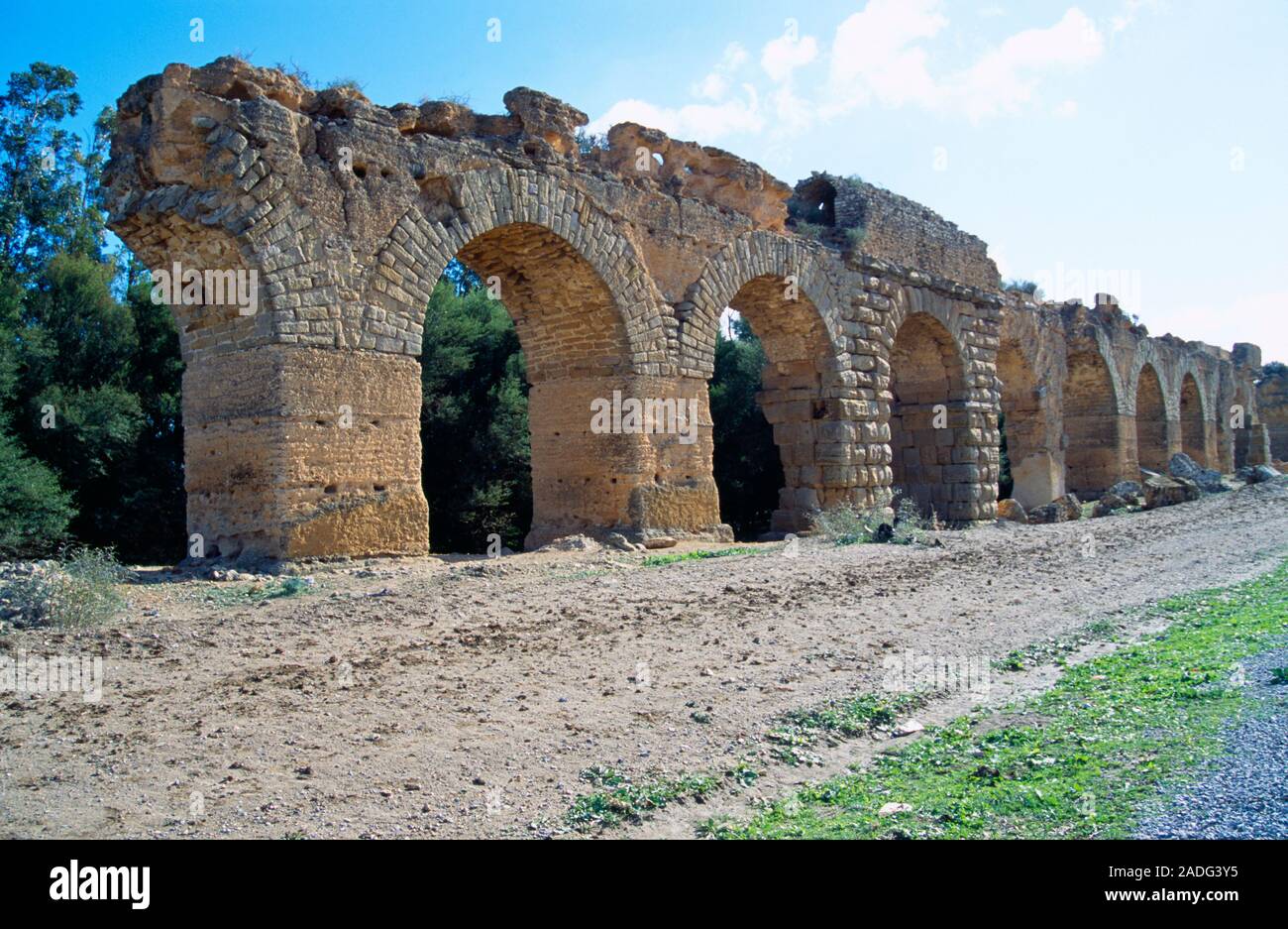 Roman aqueduct. Section of one of the longest aqueducts built in the ...