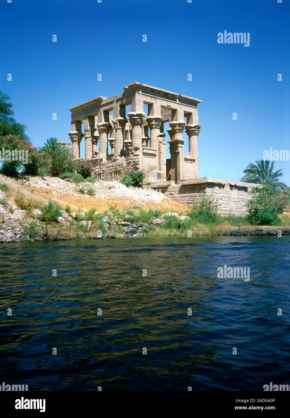 Temple at Philae, Egypt. The complex of temples at Philae was built ...