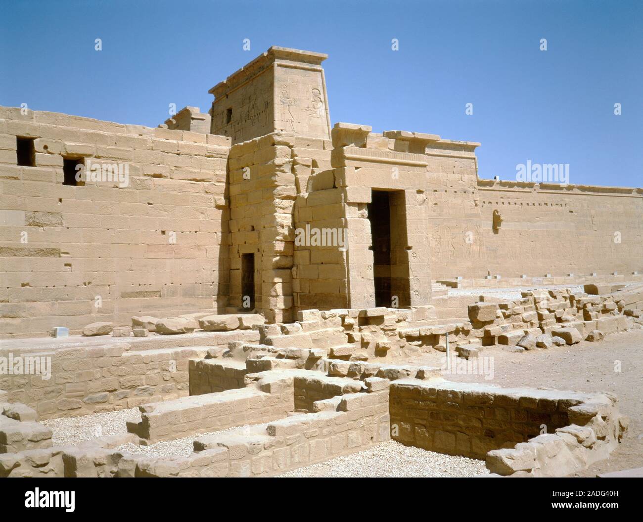 Temple at Philae, Egypt. The complex of temples at Philae was built ...