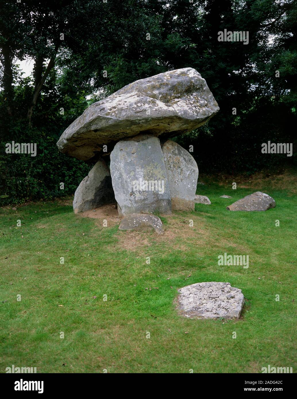 Carreg Coetan standing stones, also known as Carreg Arthur or Arthur's ...