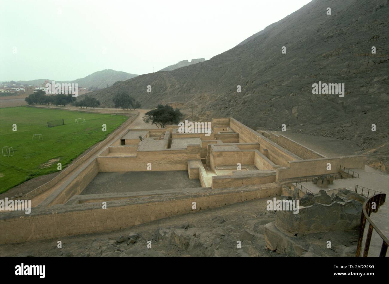 Inca cemetery. This is the rebuilt complex of Puruchuco-Huaquerones, a ...