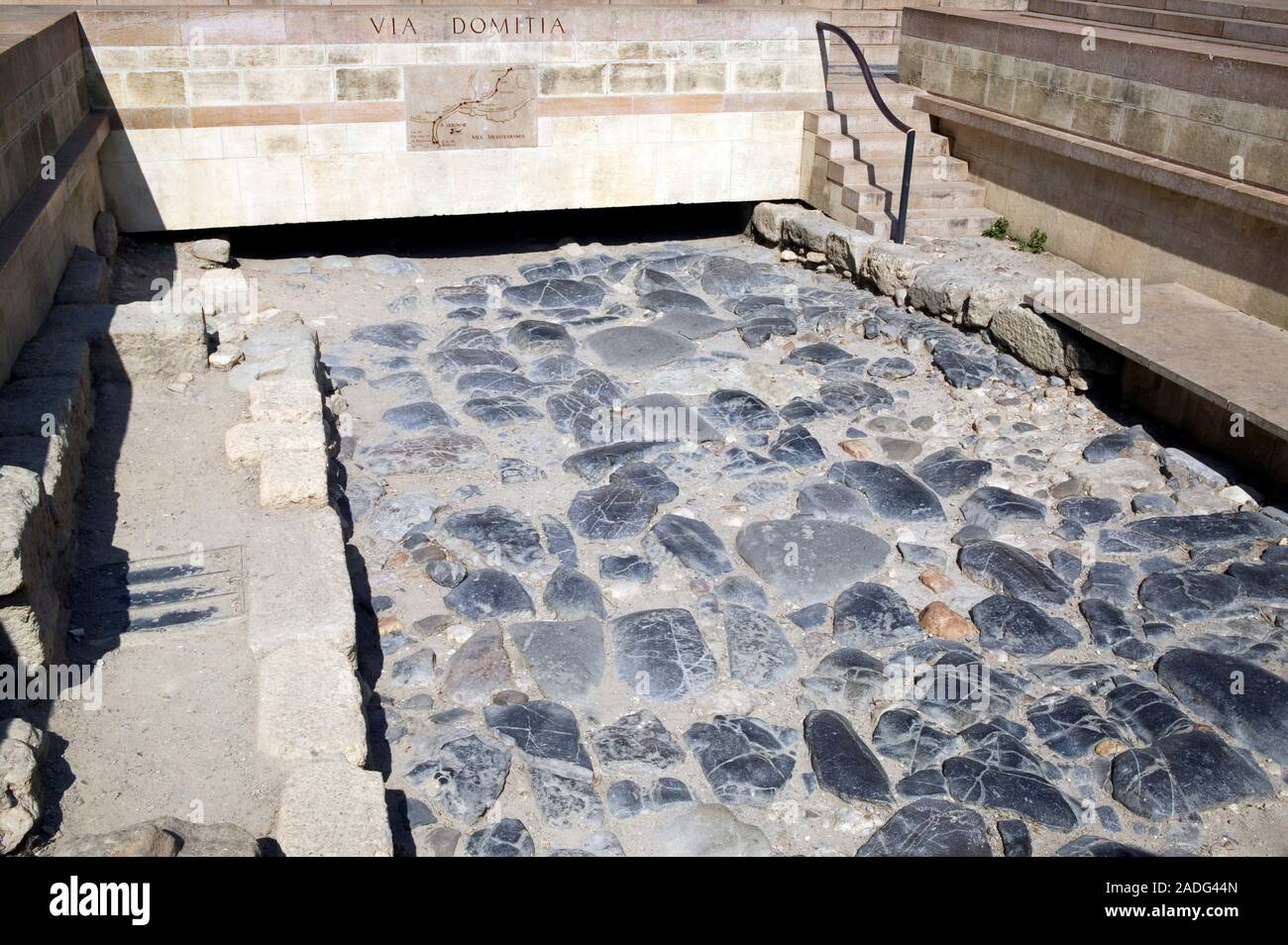 Roman road. This is the Via Domitia, the first Roman road to be built ...