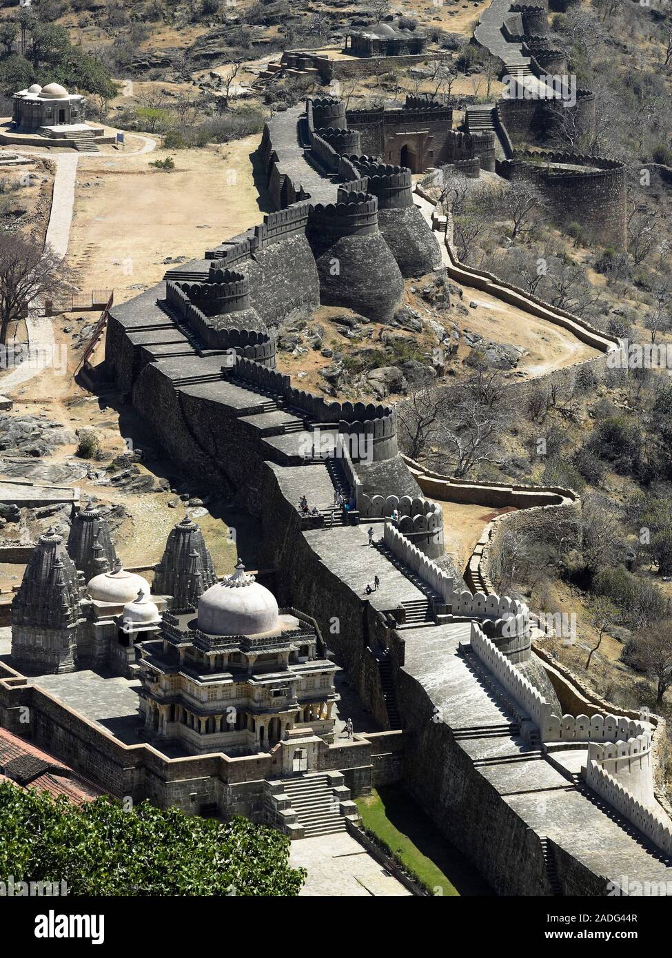 Kumbhalgarh fort. This fortress, located in Rajasthan, India, was built ...
