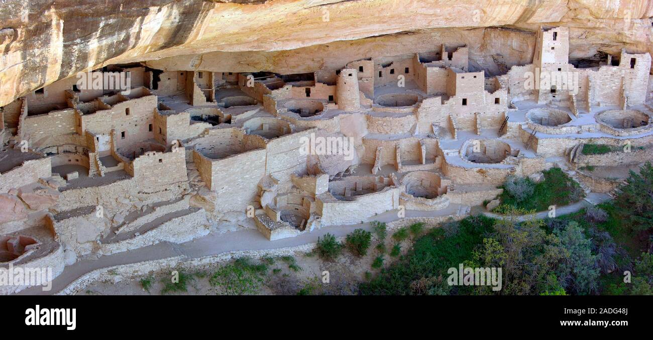 Cliff Palace, Mesa Verde National Park, Colorado. These ancient ...