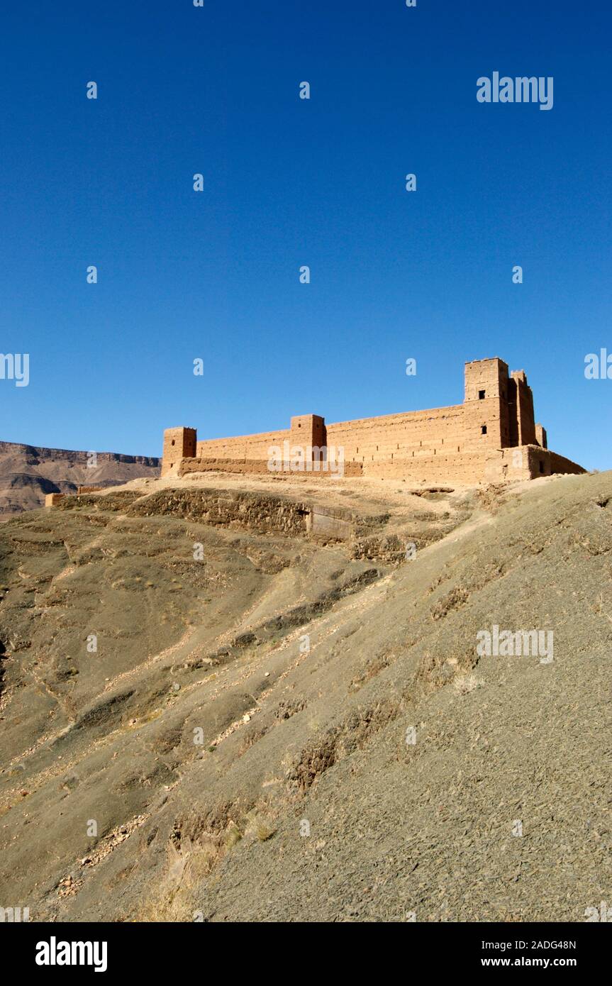 Moroccan village. This is the Ksar (village) of Tamnougalt, in the Draa ...