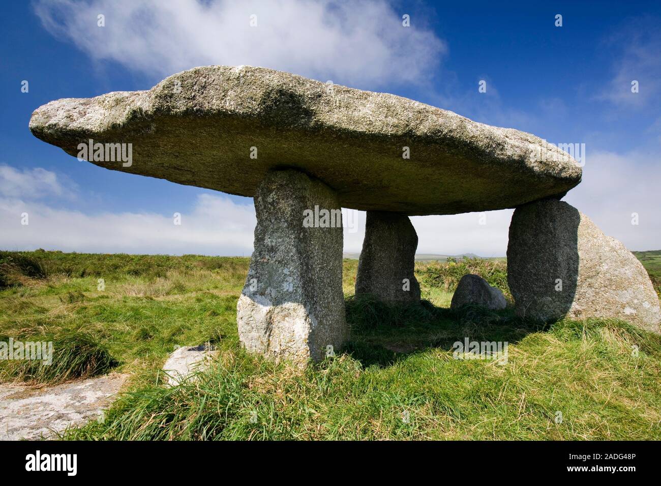 Lanyon Quoit dolmen. These prehistoric stones are the remains of an ...