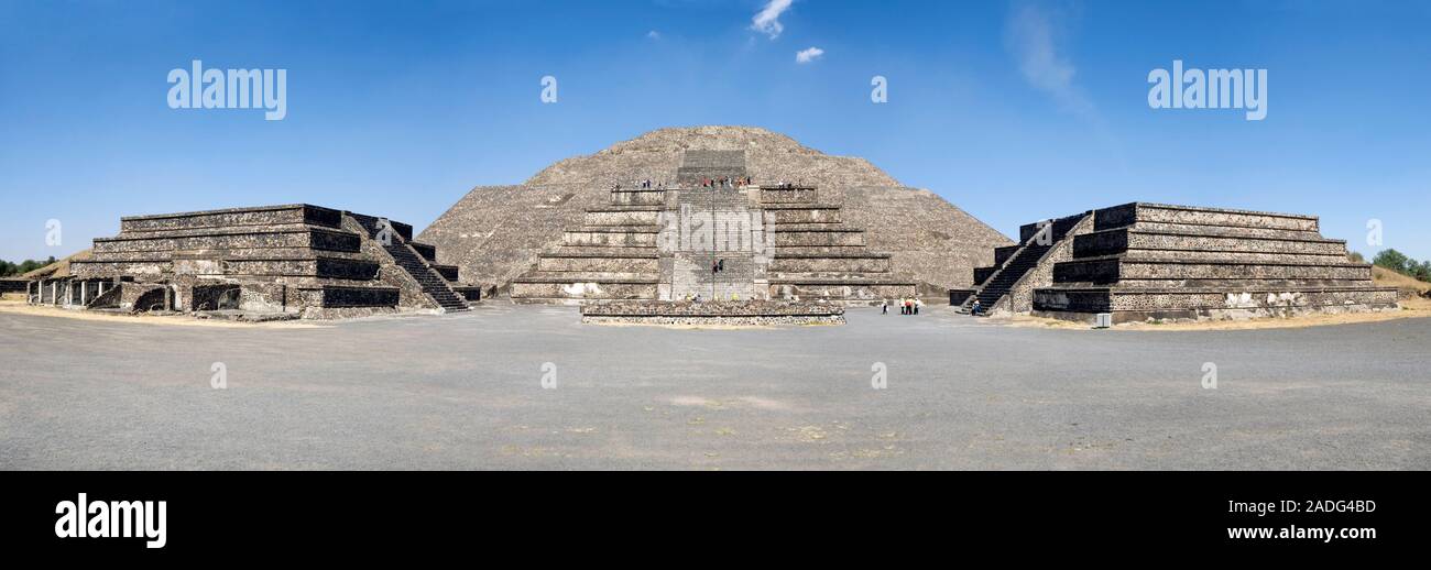 Pyramid of the Moon, Mexico. This structure, an example of a stone step ...