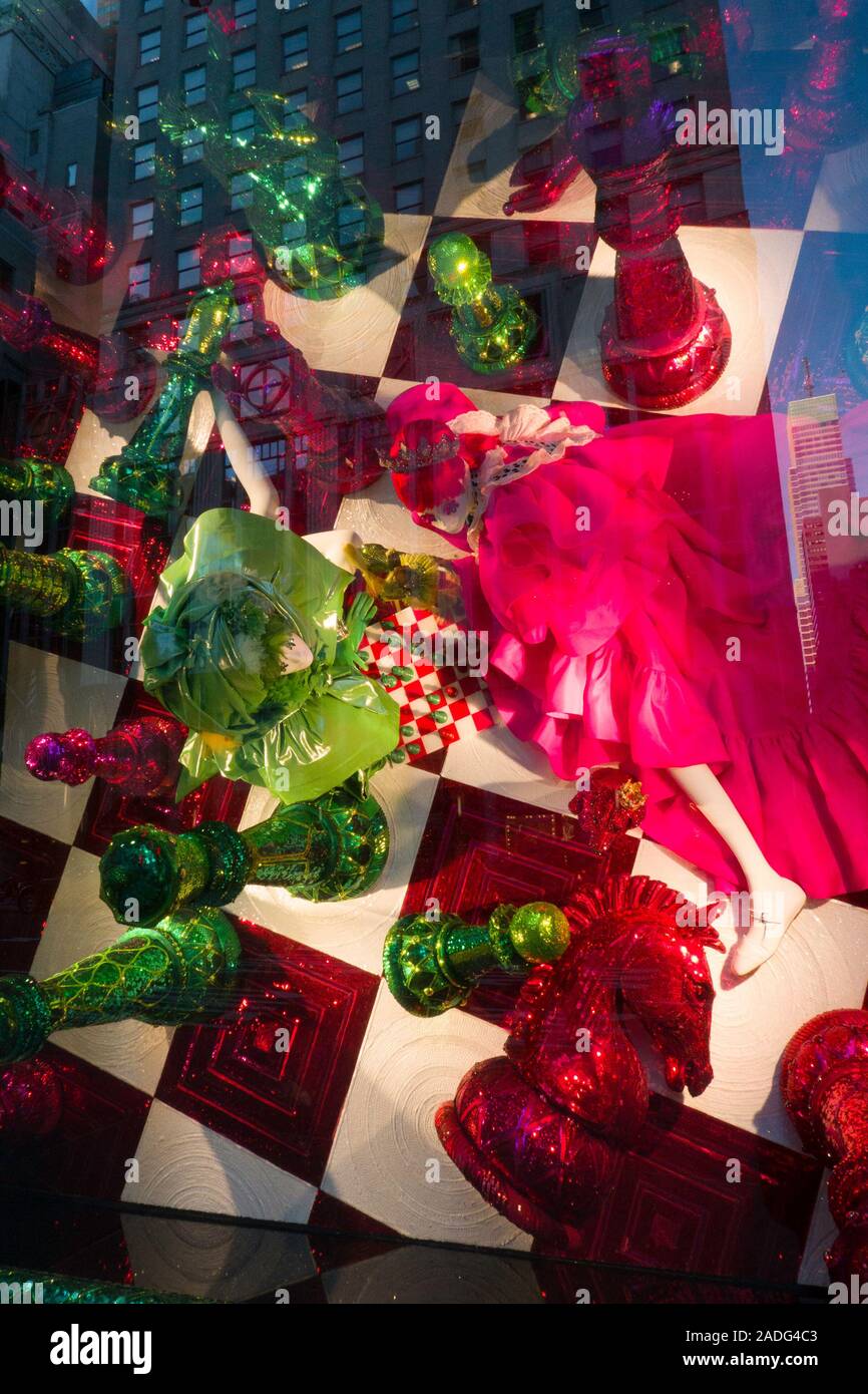 Bergdorf Goodman Holiday Window Display, NYC Stock Photo - Alamy