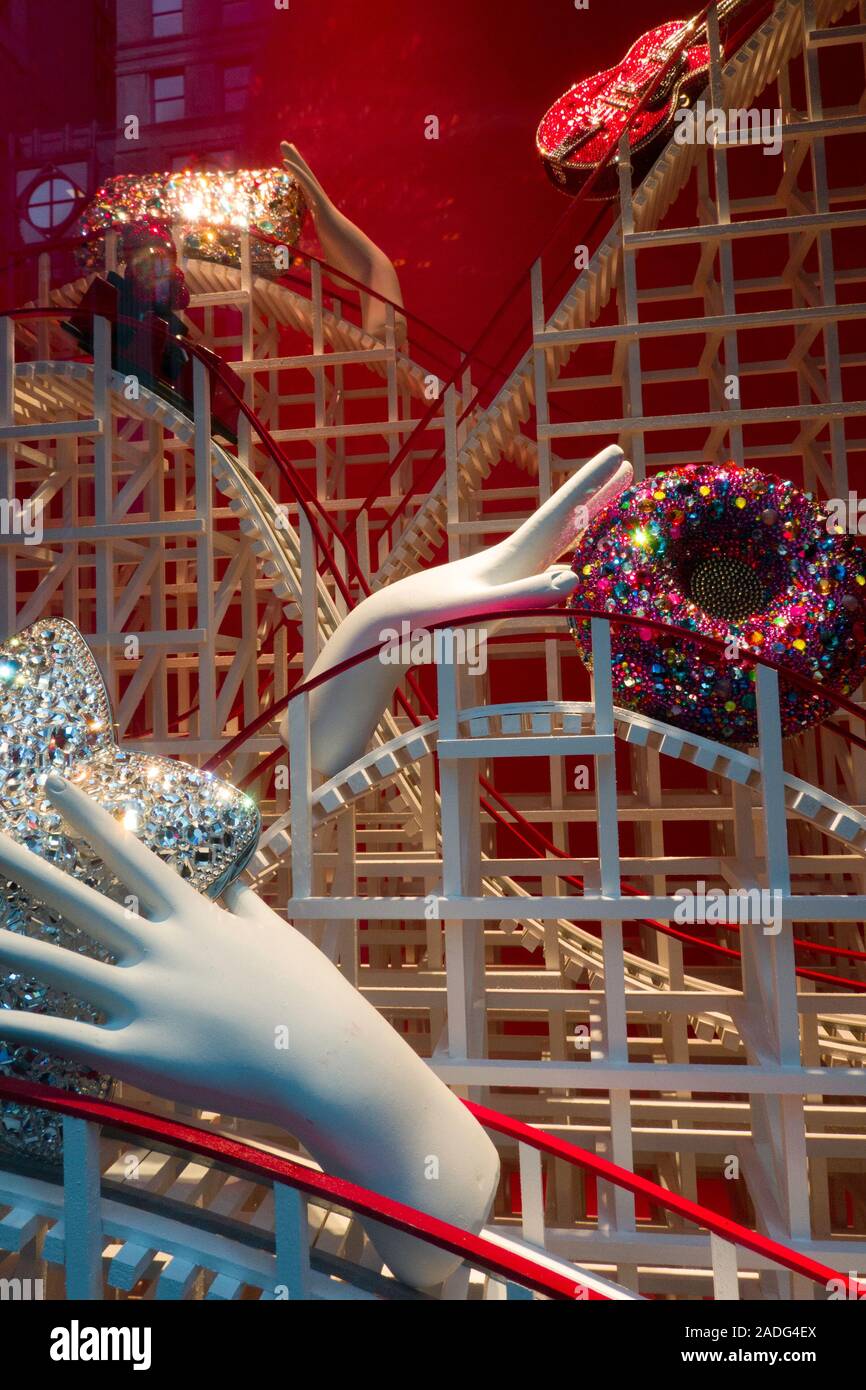 Bergdorf Goodman Holiday Window Display, NYC Stock Photo - Alamy