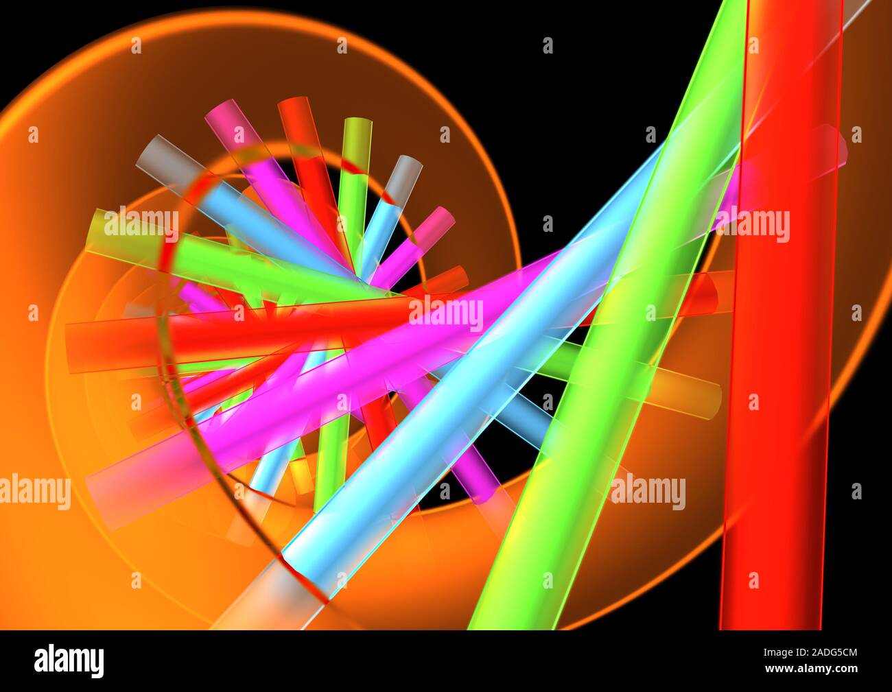 DNA molecule. Computer artwork of a molecule of DNA (deoxyribonucleic ...