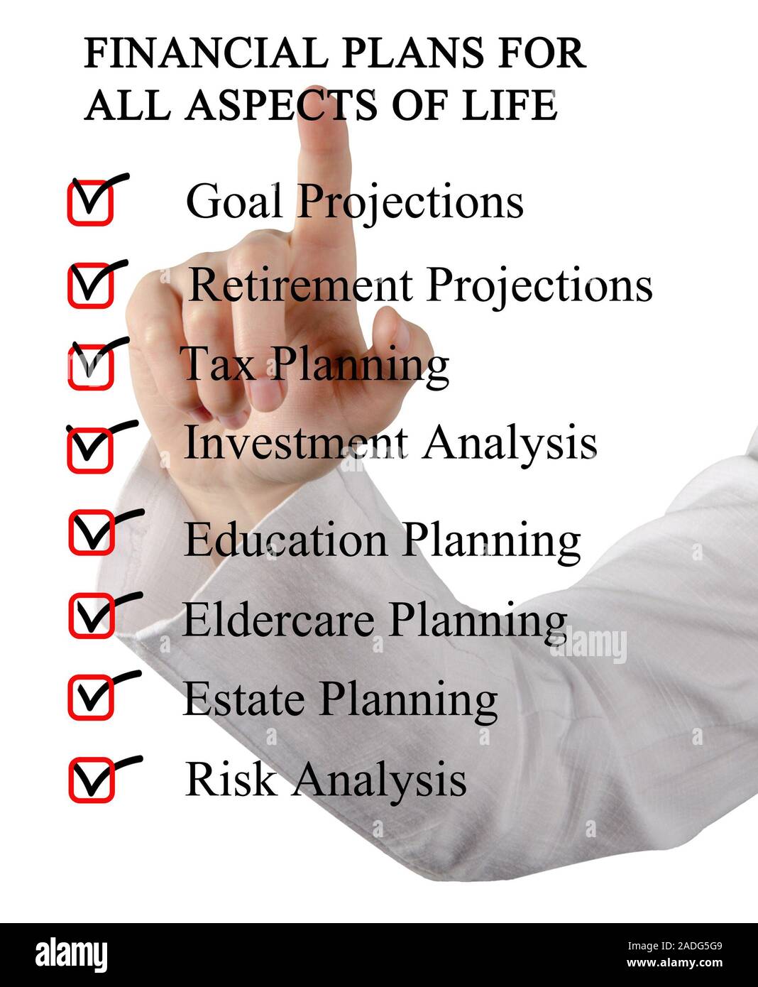 Checklist financial plans hi-res stock photography and images - Alamy