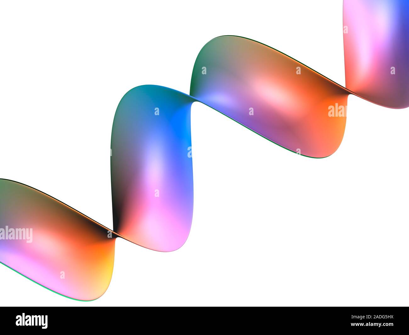 DNA molecule. Computer artwork of a molecule of deoxyribonucleic acid ...