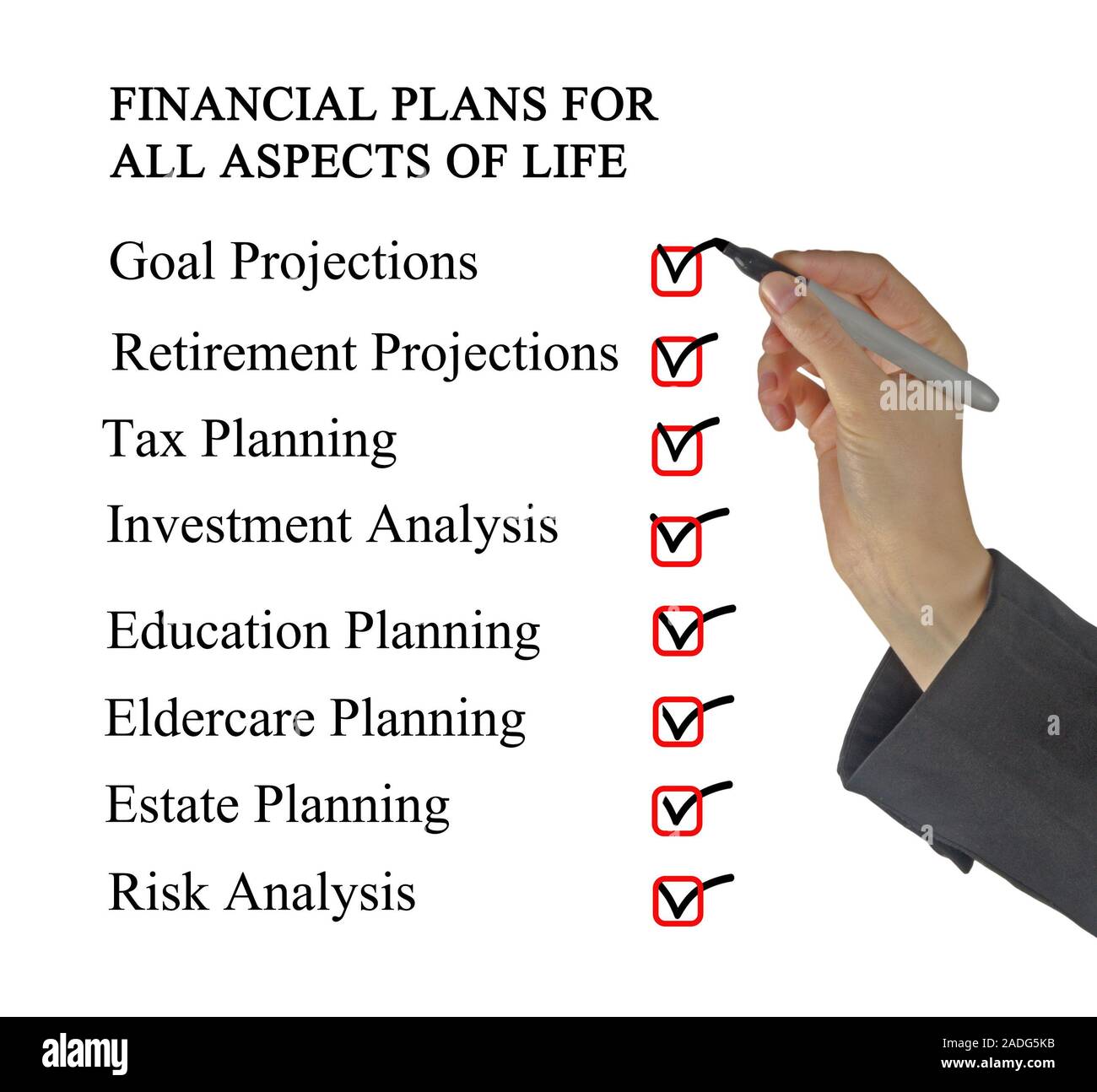 Checklist for financial plans Stock Photo - Alamy Checklist for financial plans Stock Photo - Alamy