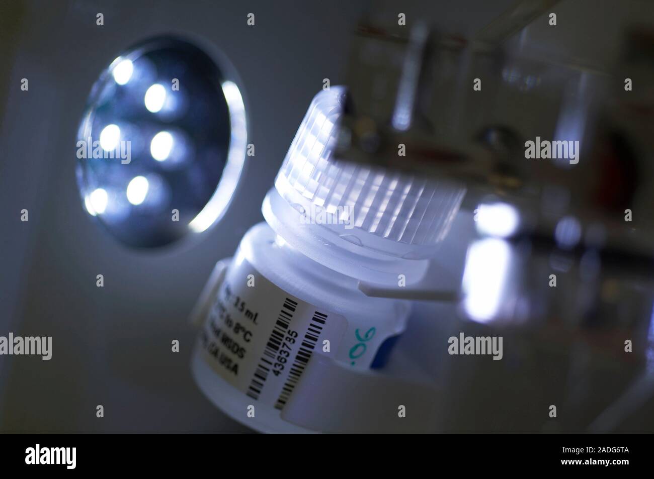 Genetic analyser. Detail of the ABI Prism 3130xl Genetic analyser, a ...