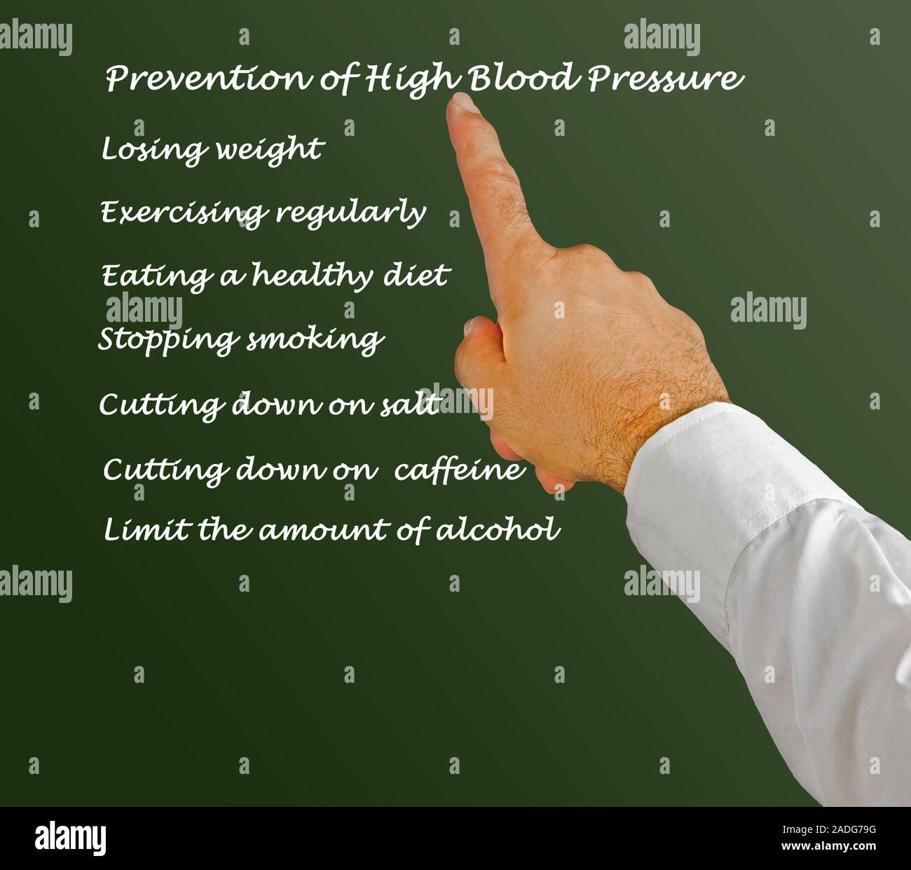 Prevention of high blood pressure Stock Photo - Alamy