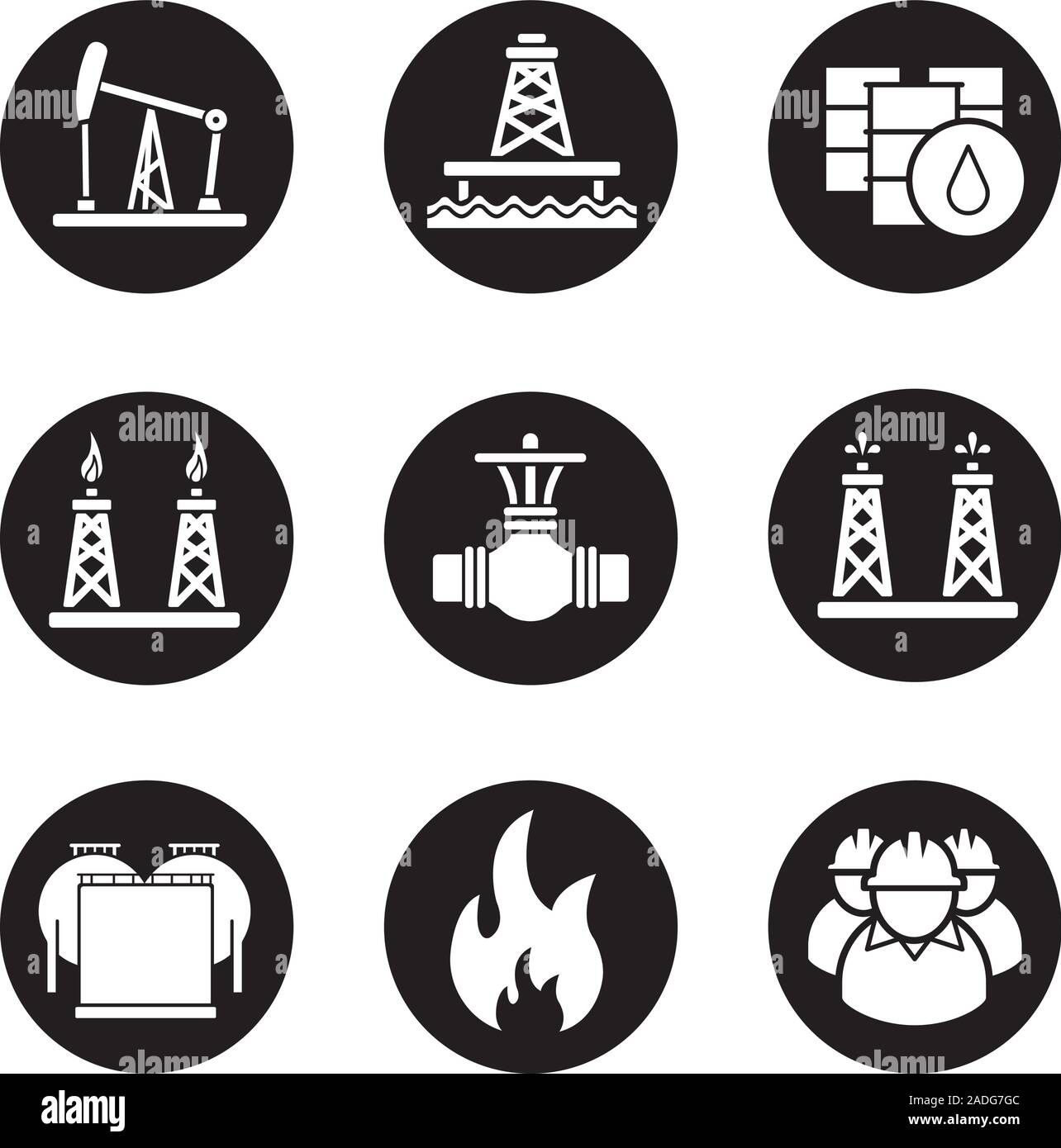 Oil And Gas Industry Icon