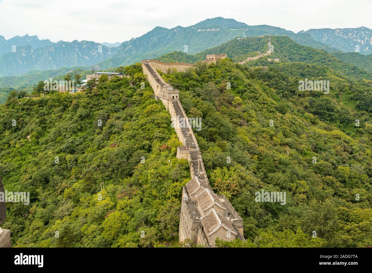 The Great Wall of China a UNESCO World Heritage site as seen from ...