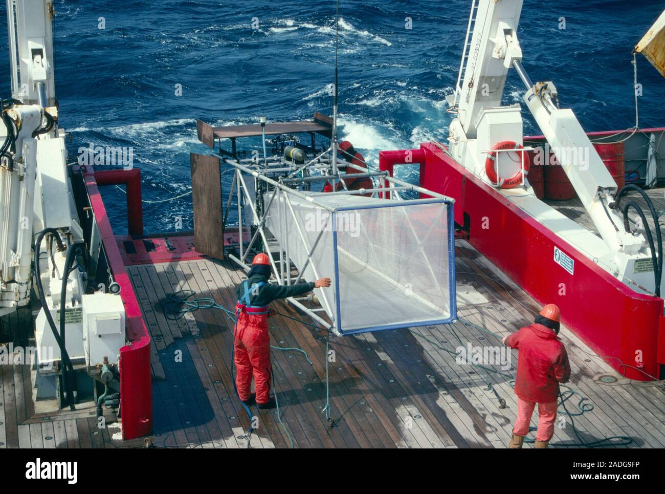 Plankton net. Antarctic Multiple Plankton Sampler (AMPS), or Multinet ...