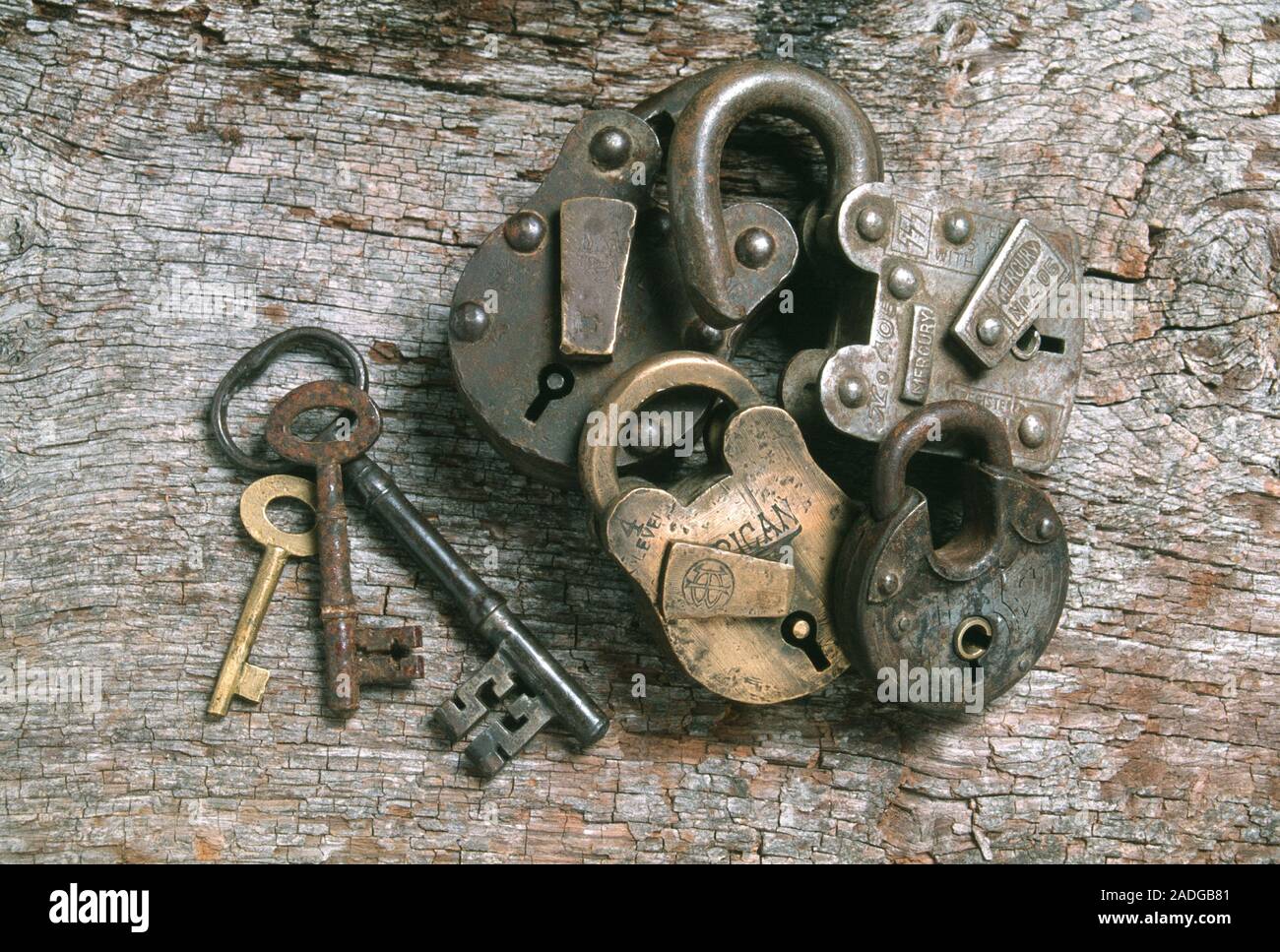 Keys and padlocks Stock Photo - Alamy