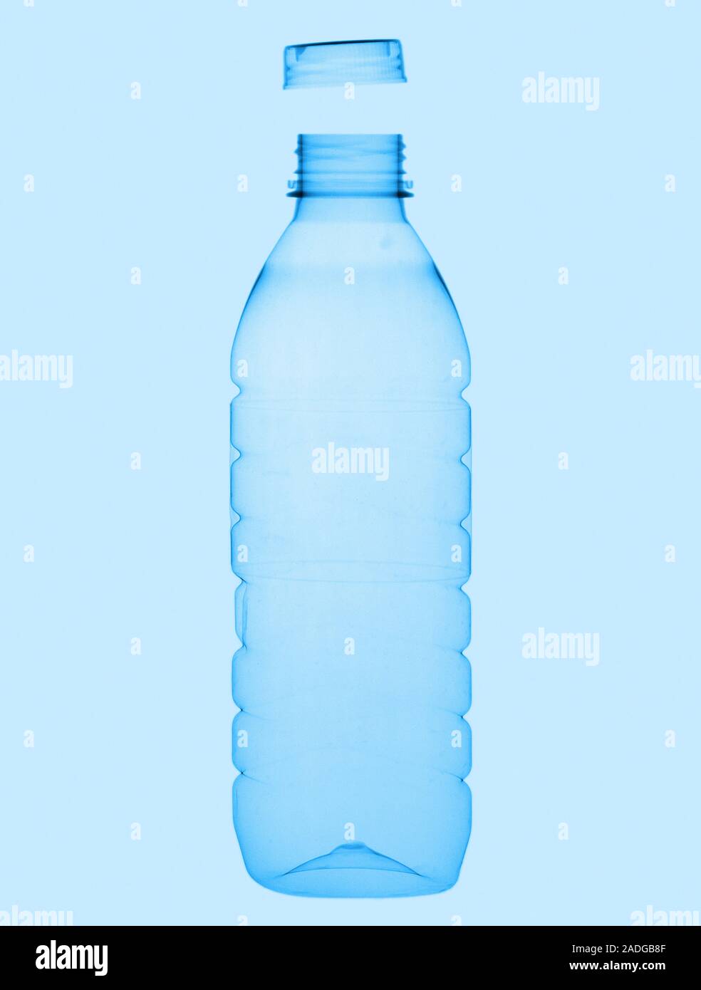 Bottle. Coloured X-ray of a plastic bottle Stock Photo - Alamy