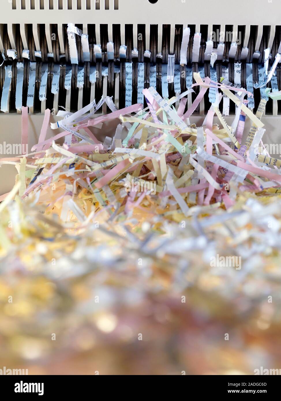 Paper shredder. This device is used in offices to destroy sensitive ...