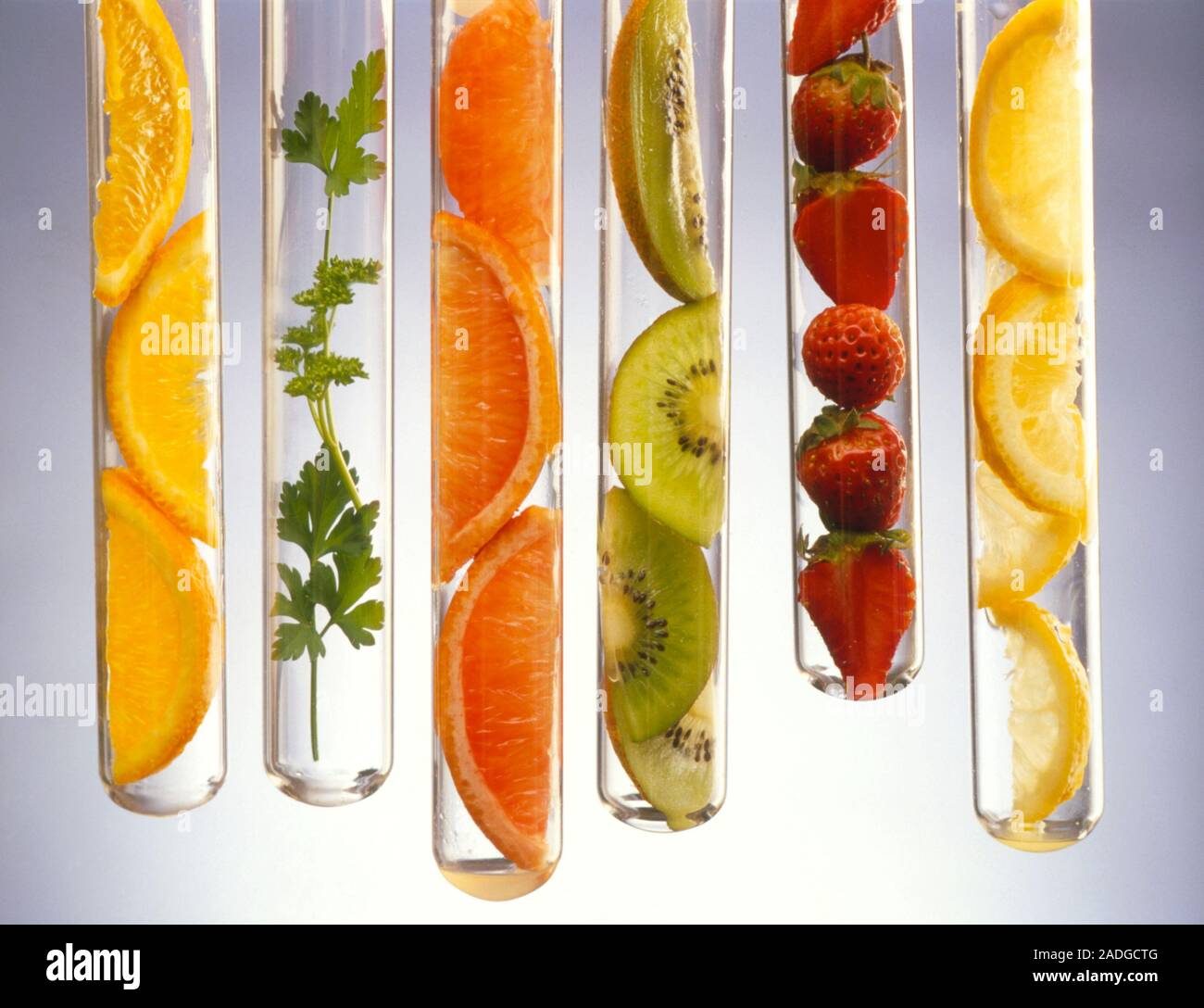 Vitamin C-rich foods. Selection of vitamin C-rich foods presented in ...