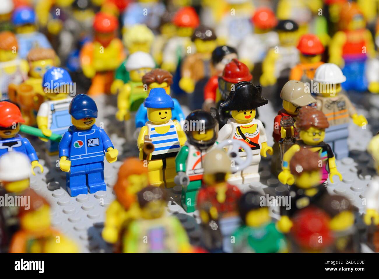 Group of Various Lego Mini Characters Stock Photo - Alamy