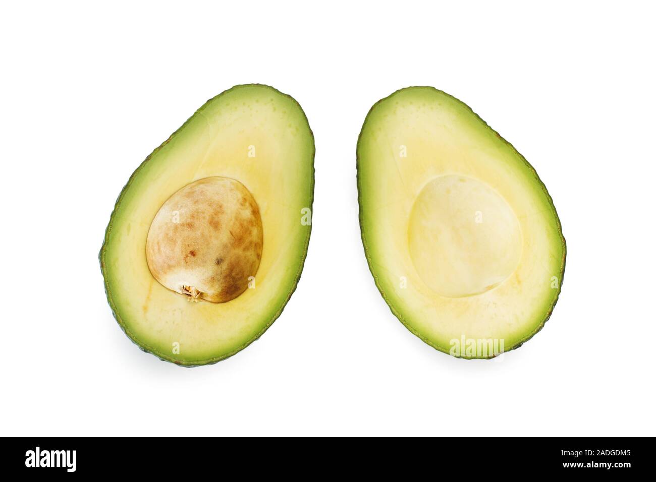 Halved avocado seed on Cut Out Stock Images & Pictures - Alamy