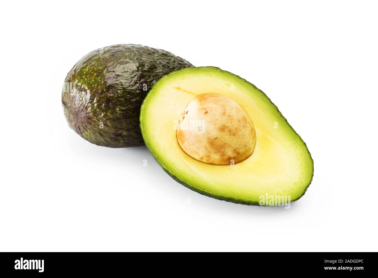 Halved avocado seed on Cut Out Stock Images & Pictures - Alamy